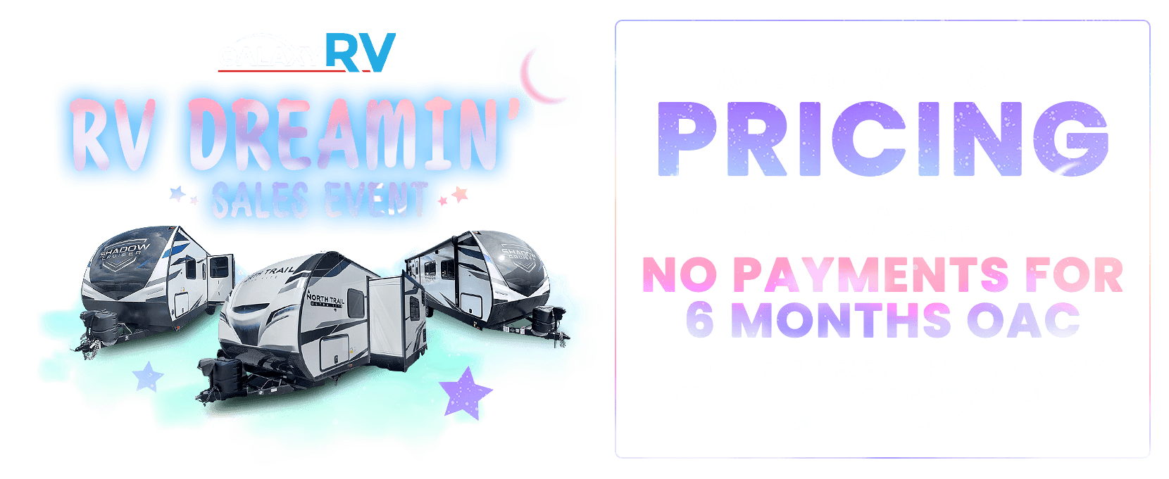 Galaxy RV's RV Dreamin' Sales Event