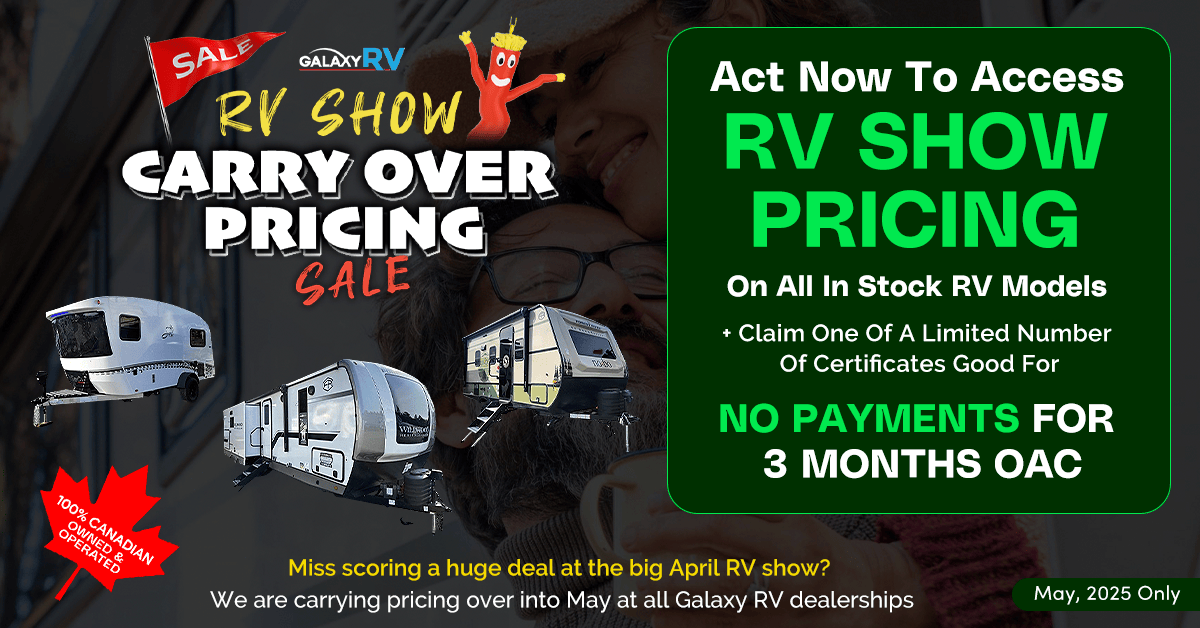 Galaxy RV RV Show Carry Over Pricing Sale