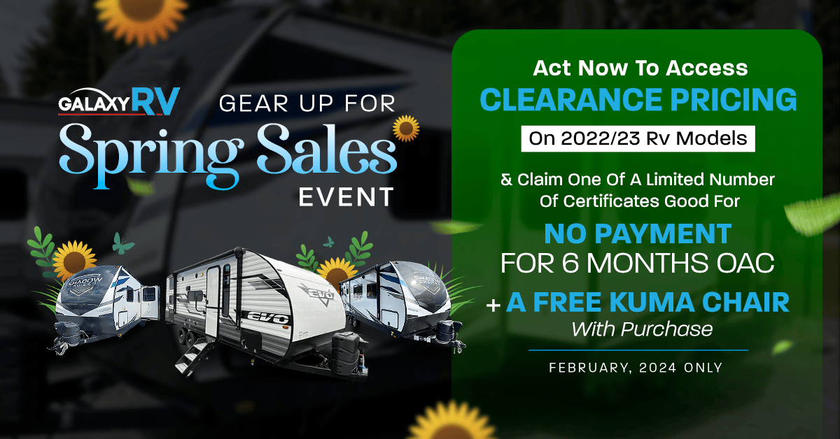 Galaxy RV's Gear Up For Spring Sales Event