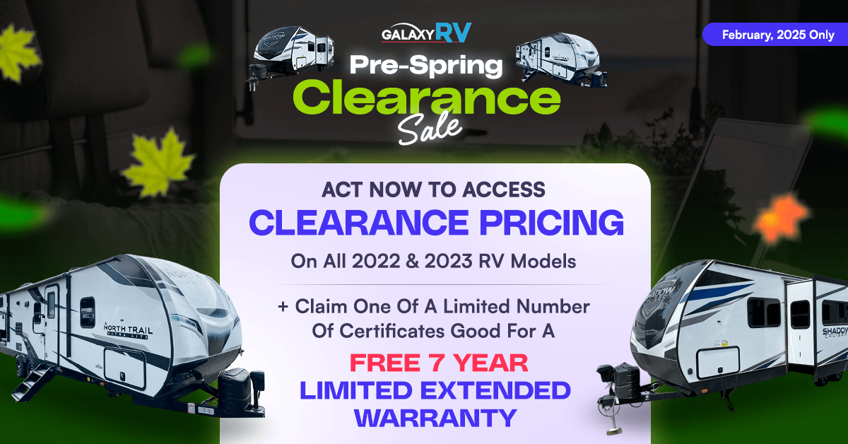 Galaxy RV Pre-Spring Clearance Sale