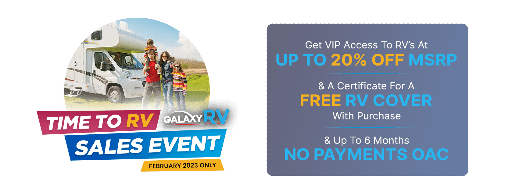 Galaxy RV's Time To RV Sales Event